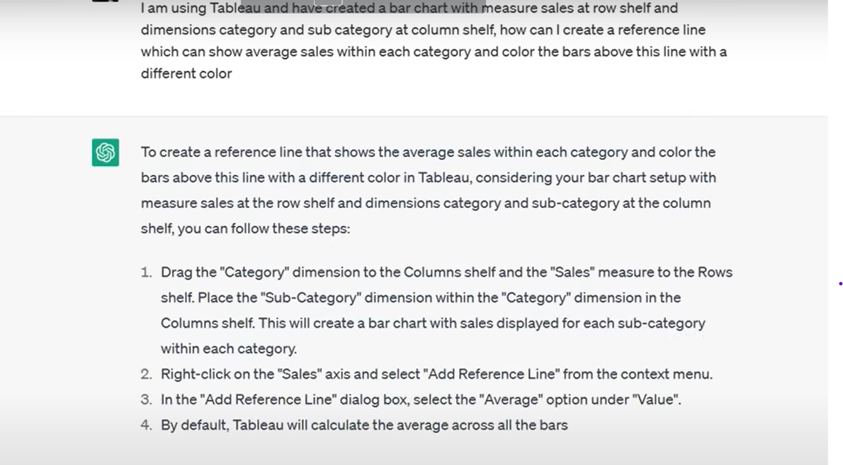 How ChatGPT Solved an End-to-End Tableau Use Case